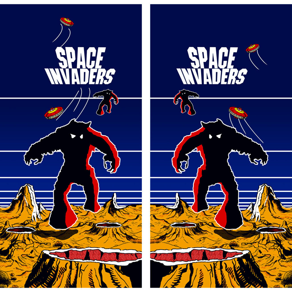 Space Invaders Taito Fantasy Sideart 3 - GameOnGrafix