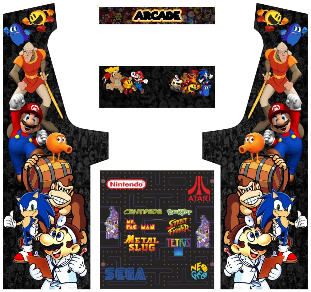 Multicade 2 Arcade Geek Pub Kit - GameOnGrafix