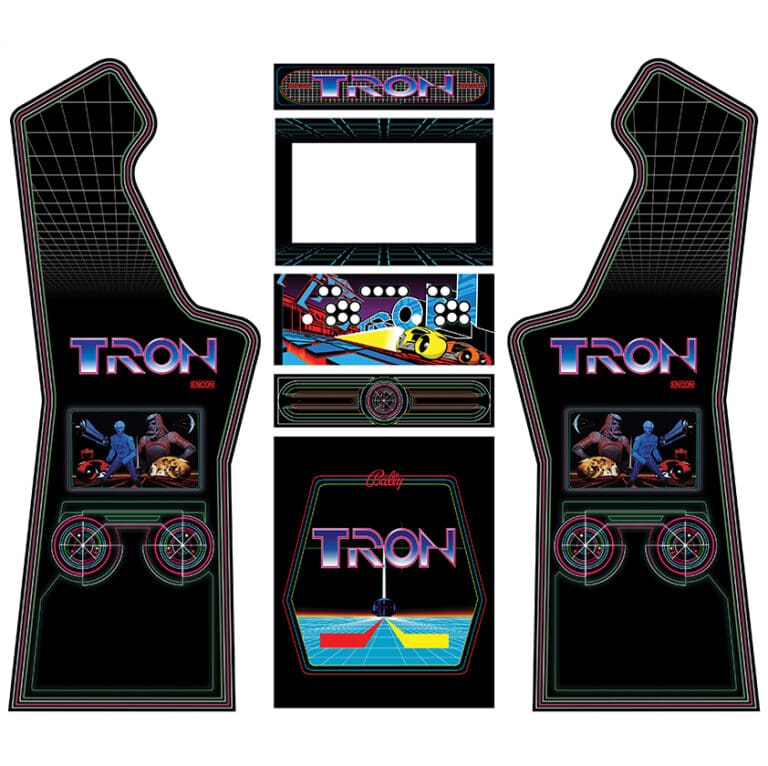 Tron Classic 3/4 Micro Center Arcade Kit - GameOnGrafix