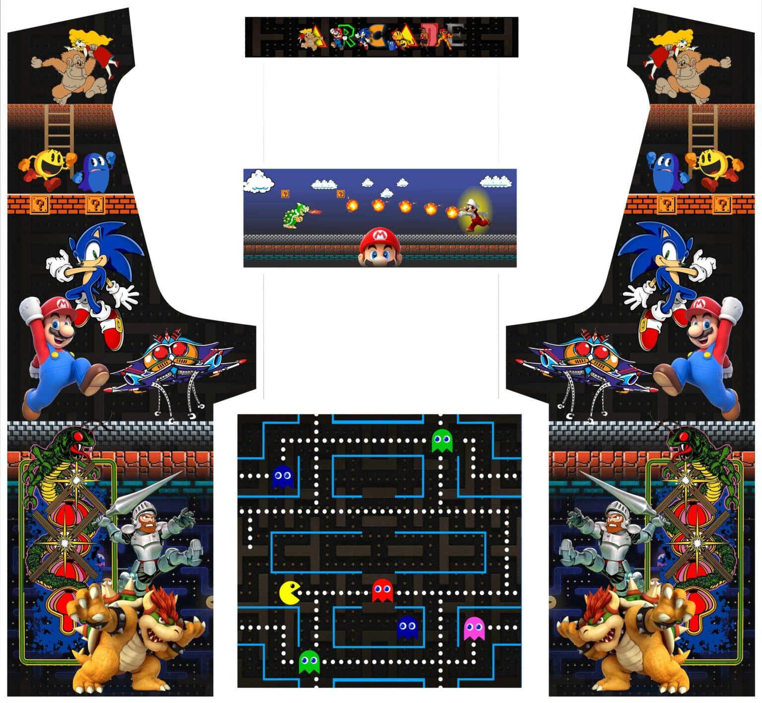 Multicade 3 Arcade Geek Pub Kit - GameOnGrafix