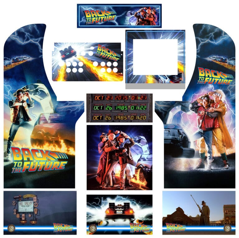 Arcade1up Control Panel Custom Graphics, Riser Decals & Side Art - Game ...