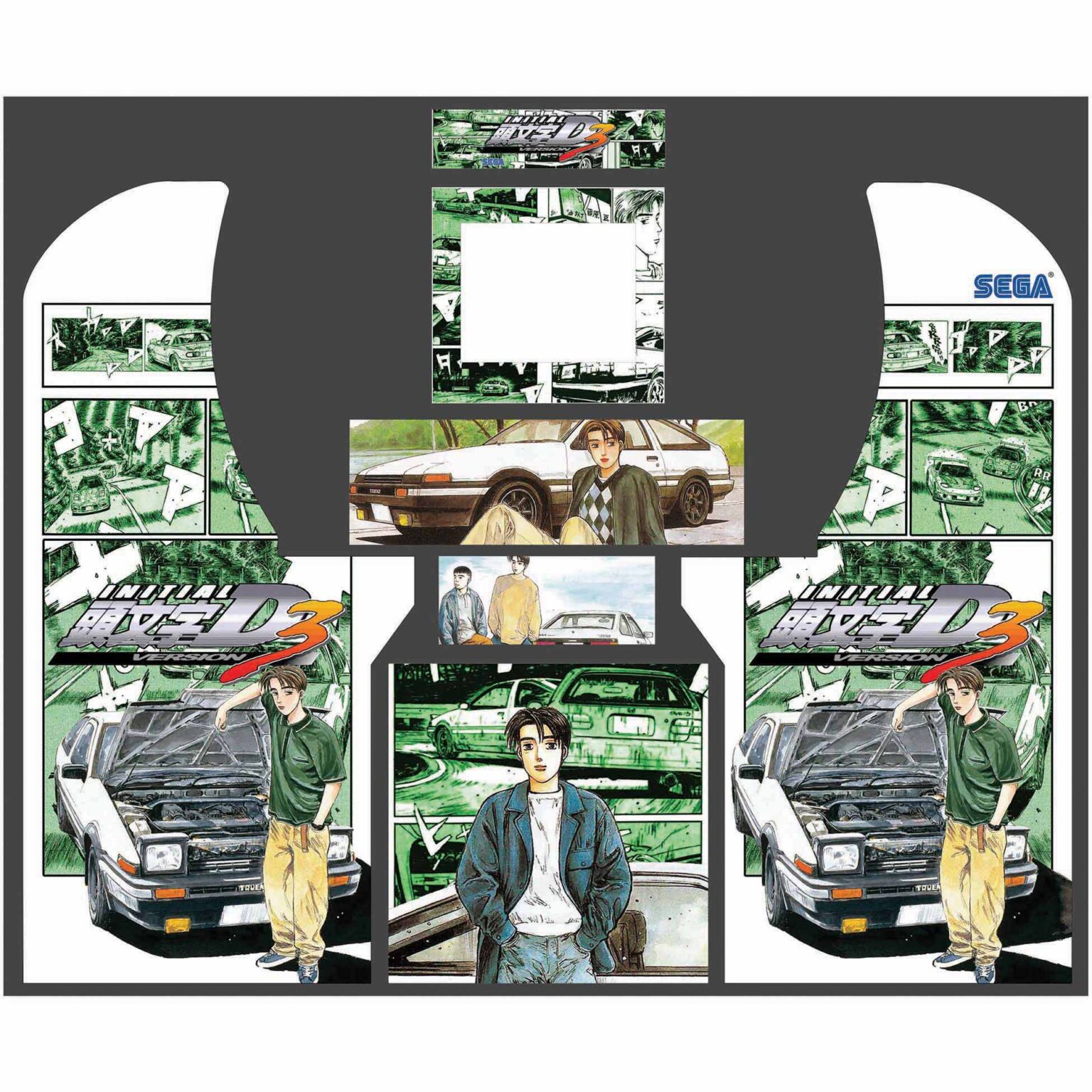 Arcade1up Sega Initial D Stage 3 Kit - GameOnGrafix