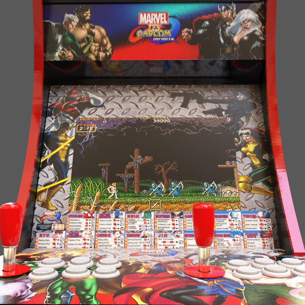 Marvel VS Capcom Arcade1Up Arcade Graphic Sticker Set/Kit - GameOnGrafix