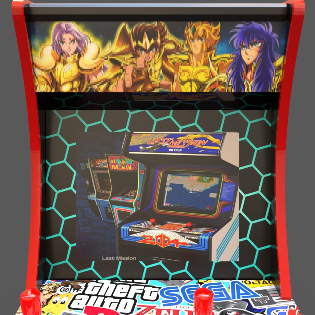 Multicade80's Arcade1Up Arcade Graphic Sticker Set/Kit - GameOnGrafix