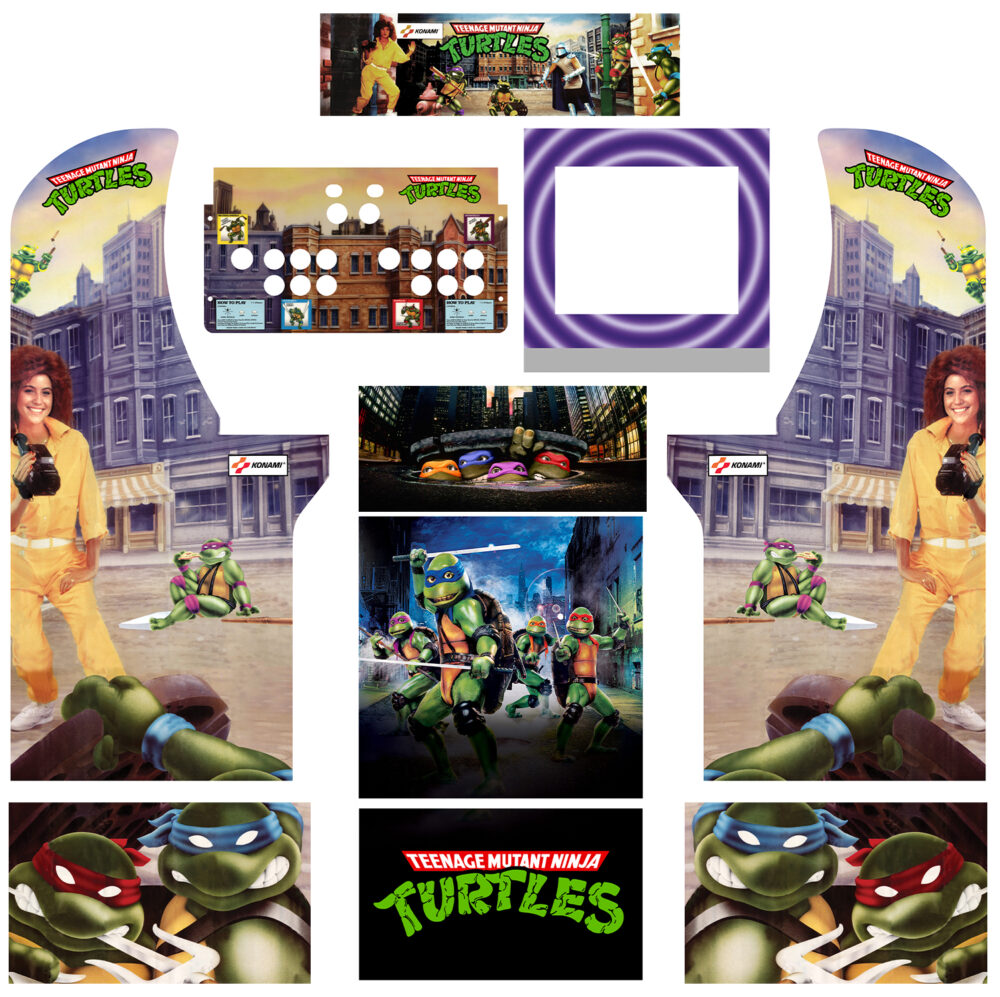 Arcade1up Control Panel Custom Graphics, Riser Decals & Side Art - Game ...