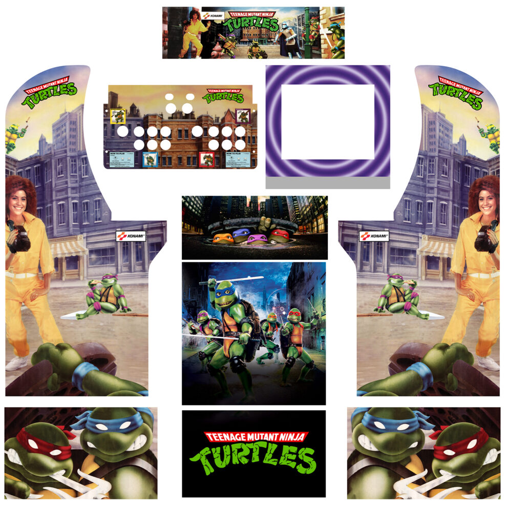 Arcade1up Control Panel Custom Graphics, Riser Decals & Side Art - Game ...