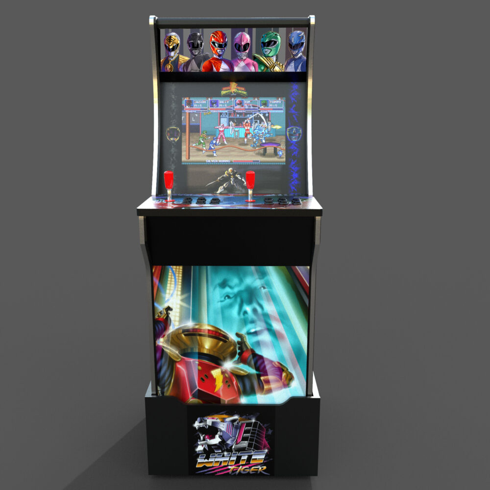 Power Rangers Arcade 1Up Graphic Sticker Set/Kit - GameOnGrafix