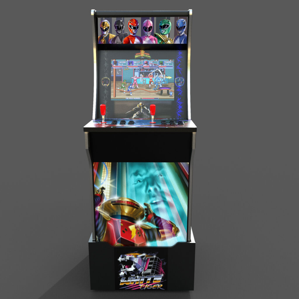 Power Rangers Arcade 1Up Graphic Sticker Set/Kit - GameOnGrafix