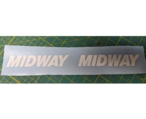 Midway Logo For Arcade1up Mortal Kombat 30th Anniversary Free Shipping!