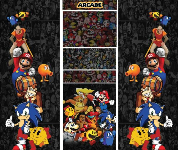 Multicade V2- 3/4 Micro Center Arcade Graphics - GameOnGrafix