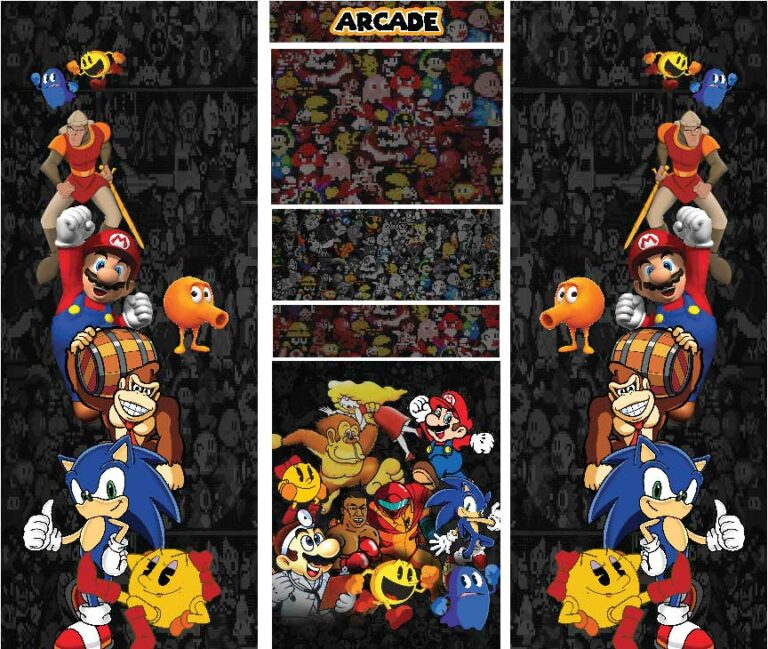 Multicade V2- 3/4 Micro Center Arcade Graphics - GameOnGrafix