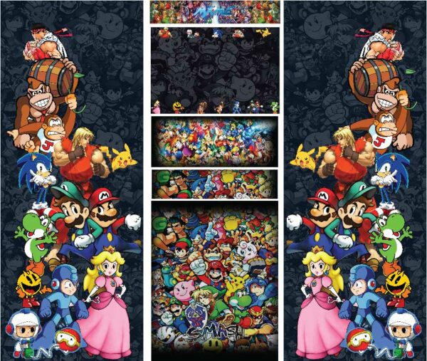 Multicade V3- 3/4 Micro Center Arcade Graphics - GameOnGrafix