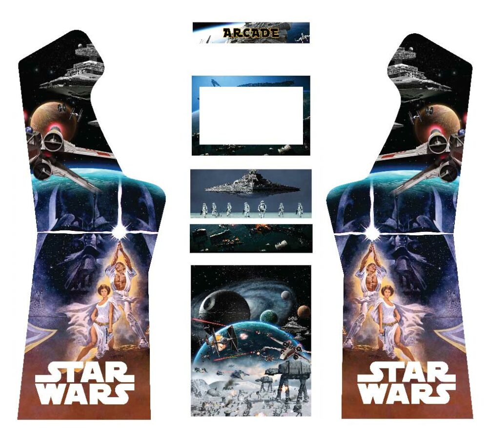 Star Wars V1 - 3/4 Micro Center Arcade Graphics - GameOnGrafix