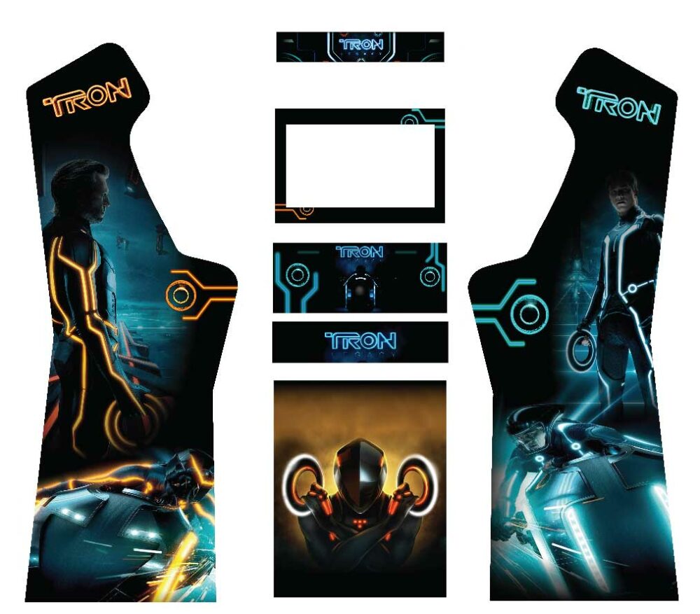Tron V2 - 3/4 Micro Center Arcade Graphics - GameOnGrafix