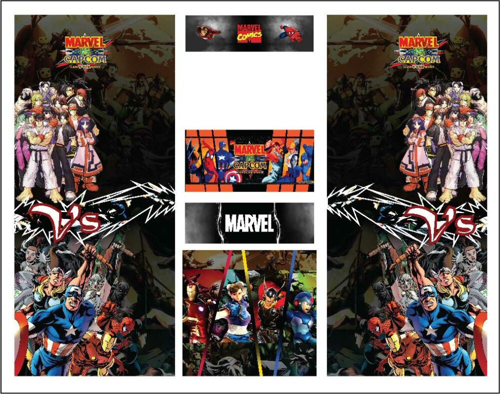 Marvel Vs Capcom Microcenter 32 Kit - GameOnGrafix