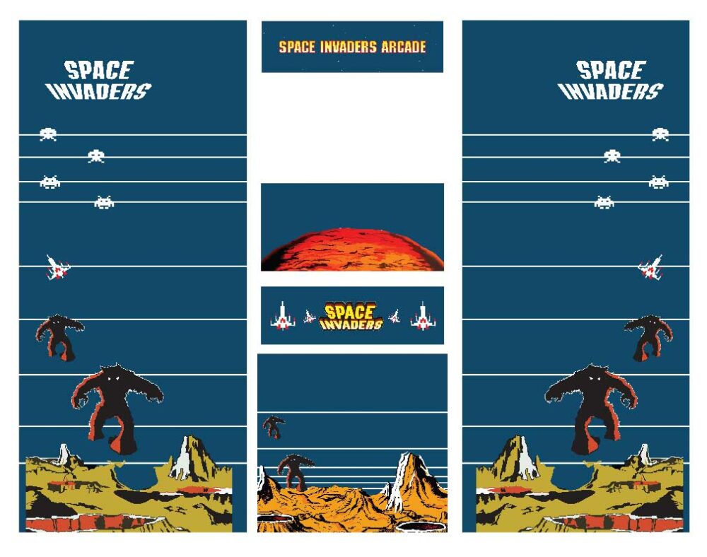 Space Invaders Microcenter 32 Kit - GameOnGrafix