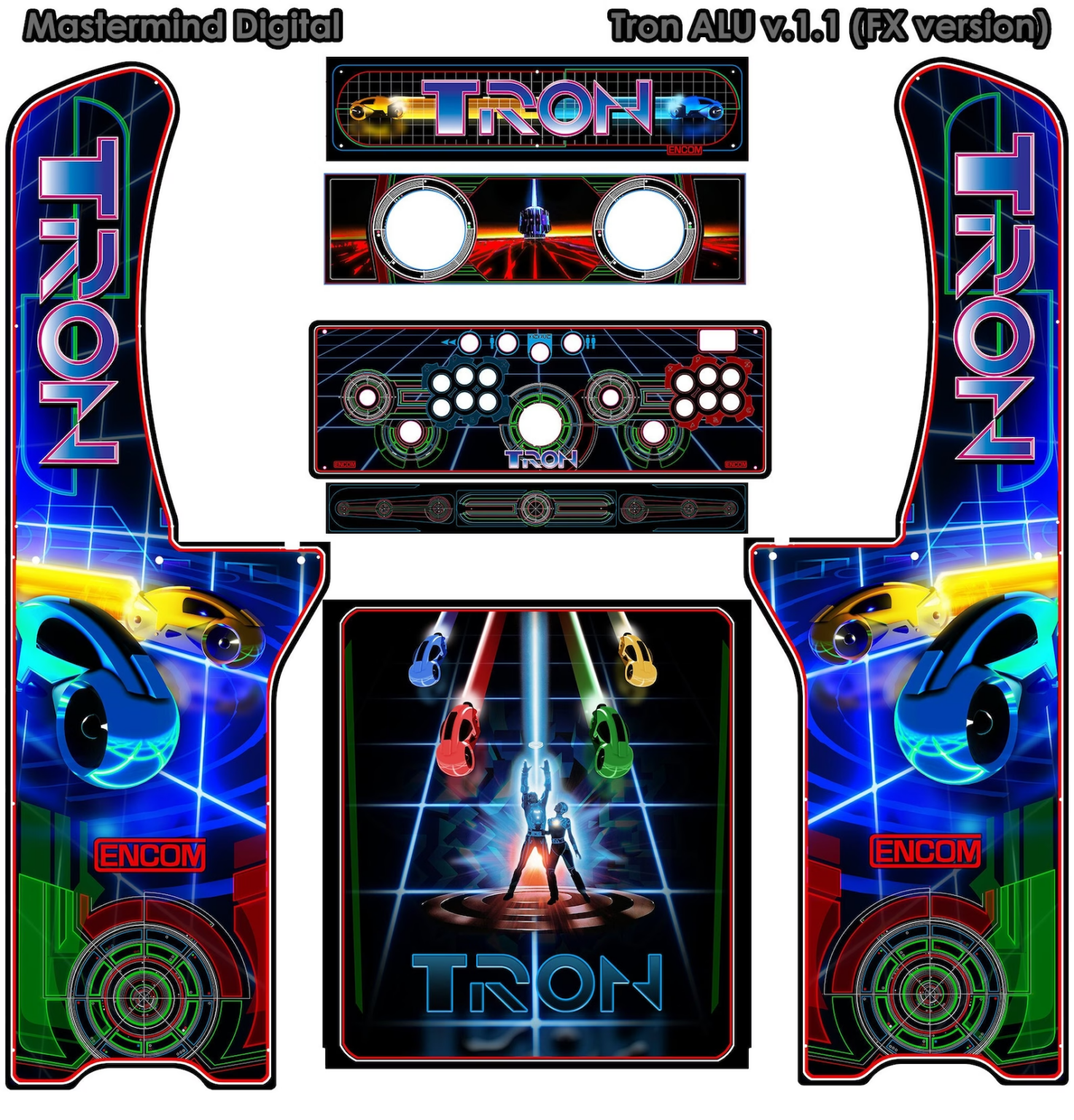 Custom Multicade Art & Arcade Graphics Shop | GameonGrafix
