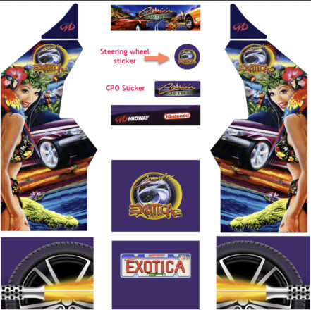 Arcade 1up Custom Graphics | Gaming; Deluxe Riser - Game On Grafix