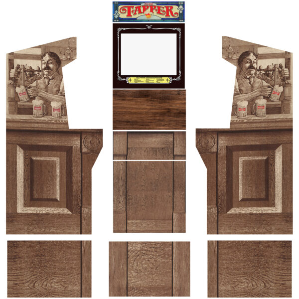 Tapper 1up Arcade Graphics Kit - GameOnGrafix