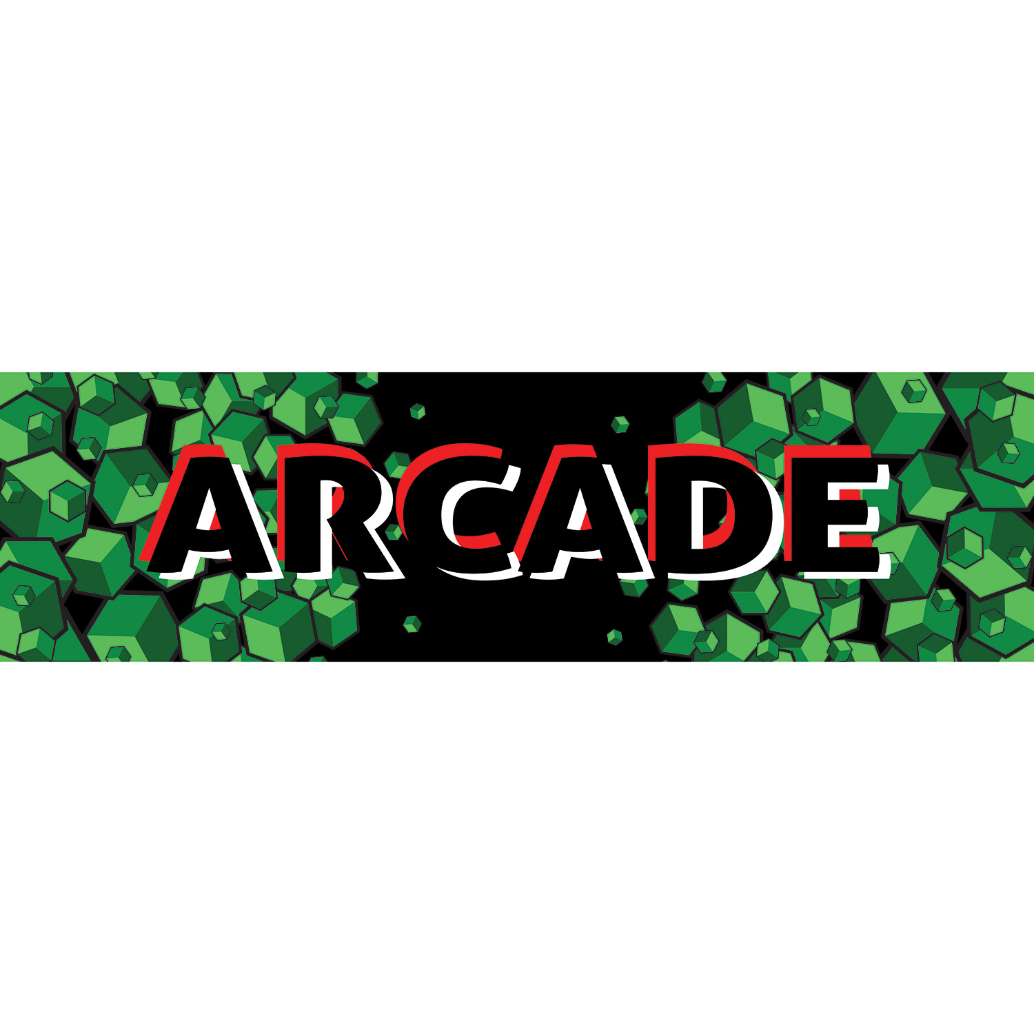 Green Cubes Marquee - GameOnGrafix