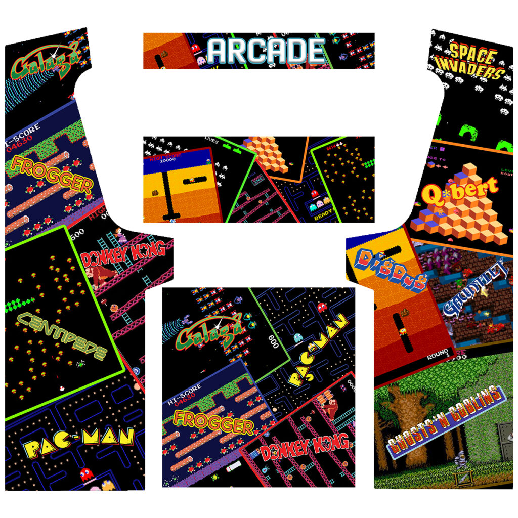Arcade Game Boards Geek Pub Kit - GameOnGrafix