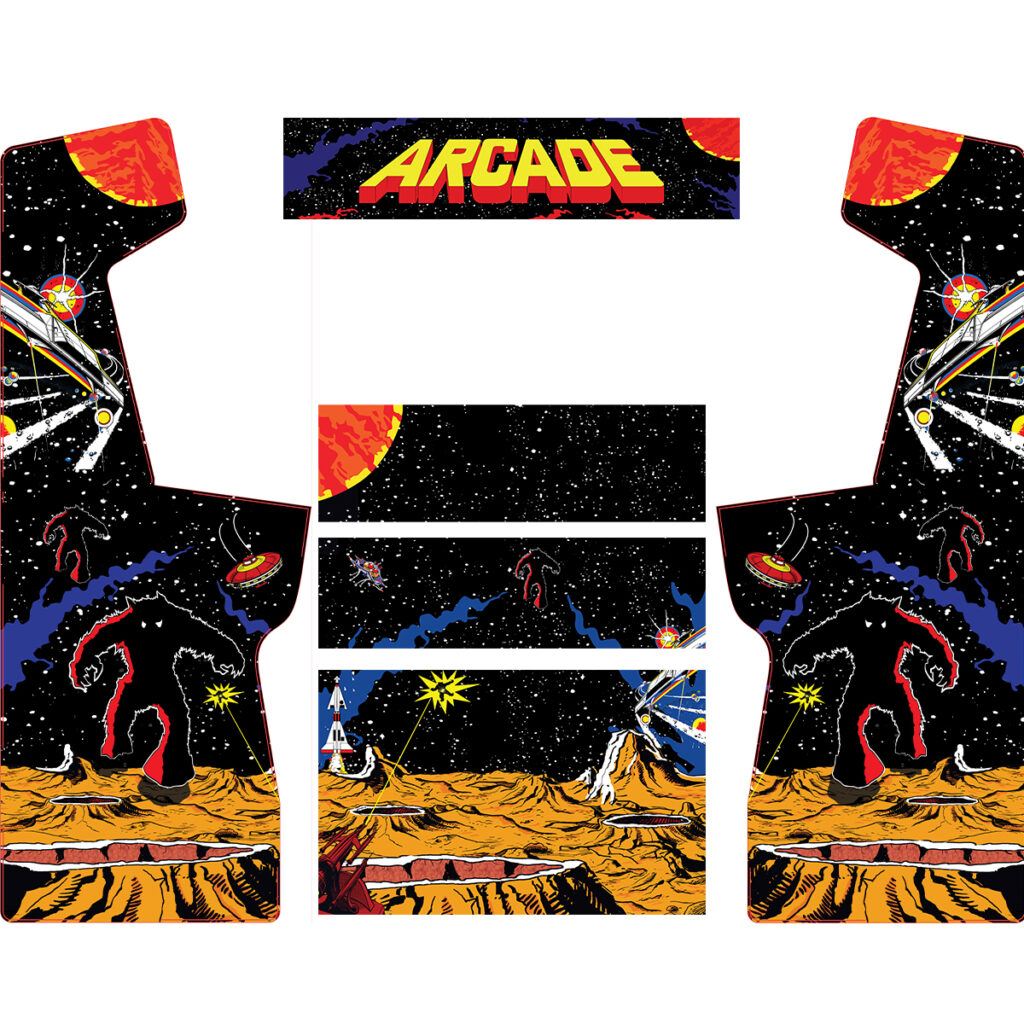 Retro Space RecRoom Masters 32" Graphics - GameOnGrafix