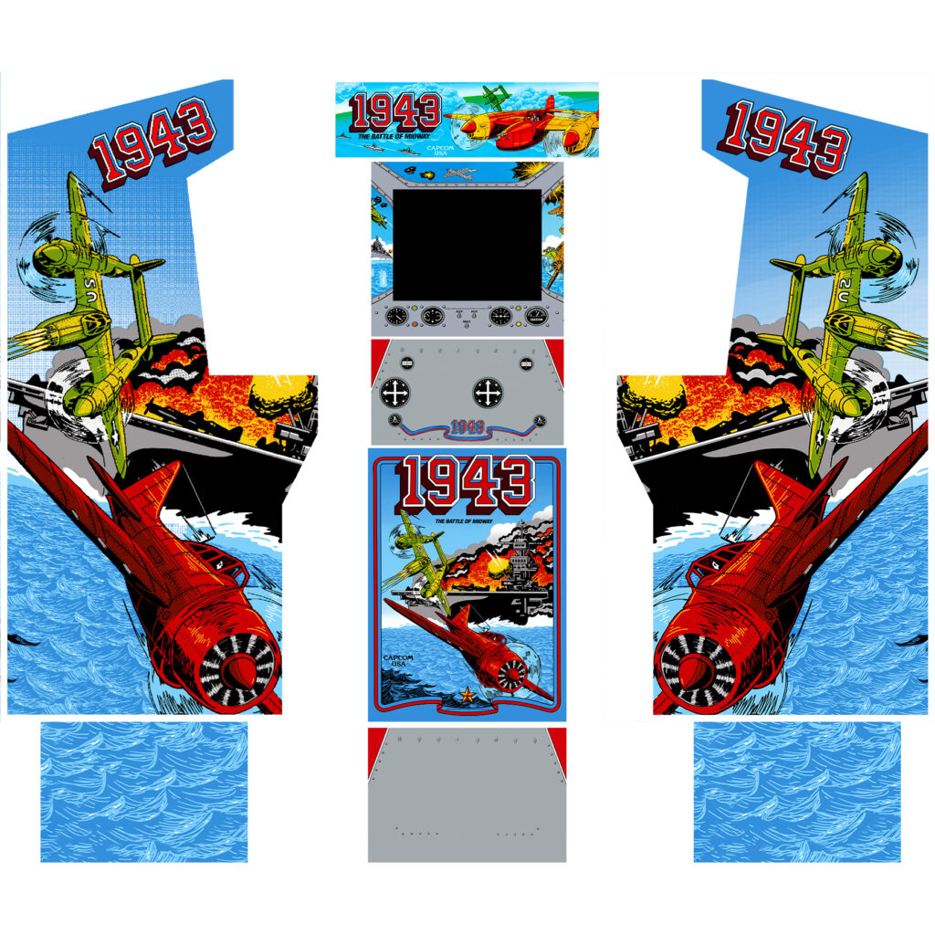 1943 Arcade1Up Graphic Sticker Set/Kit - GameOnGrafix