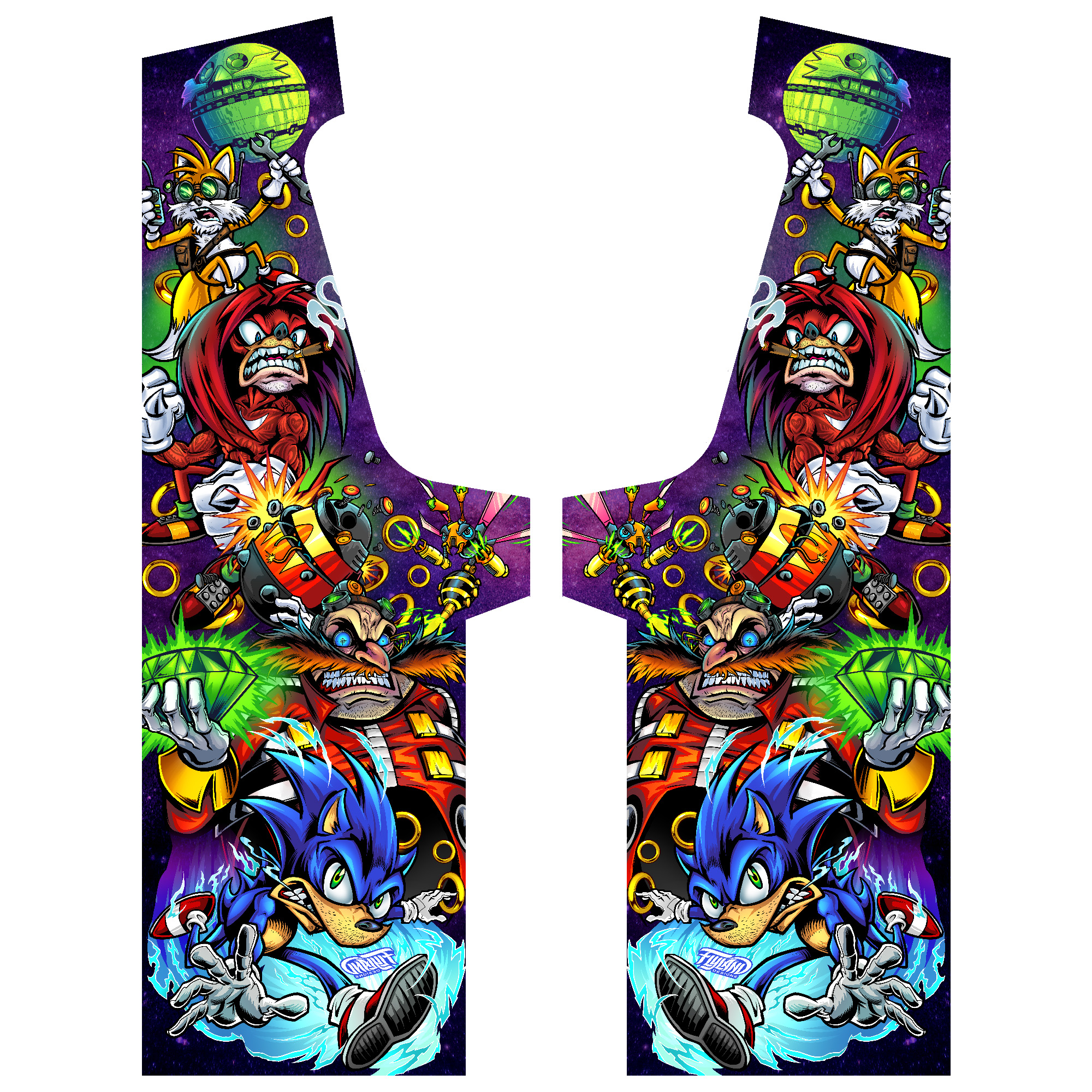 Sonic Vs Robotnik Geek Pub Kit By Flyland - GameOnGrafix